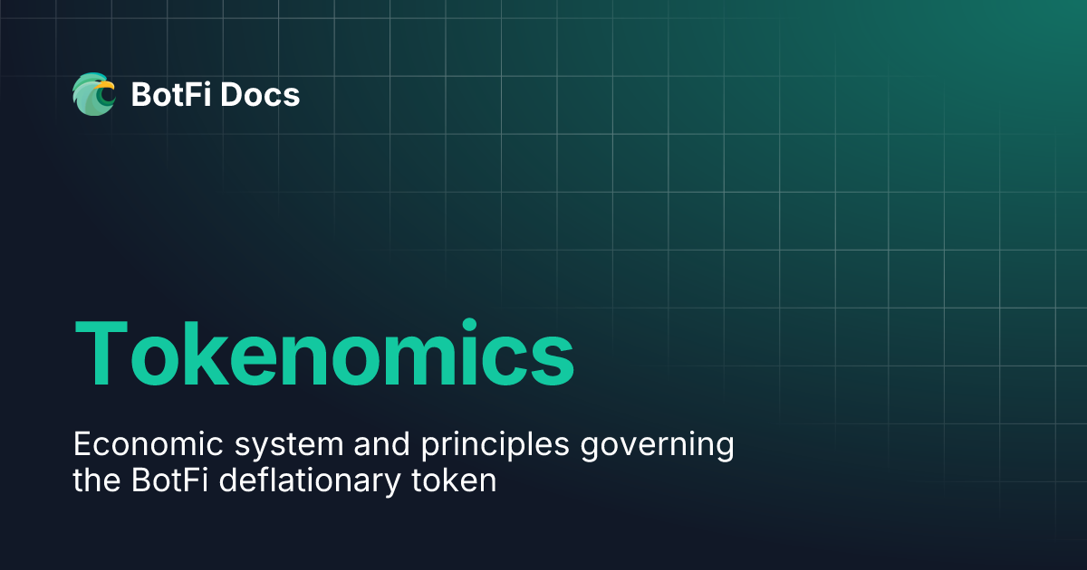 Tokenomics | BotFi Docs